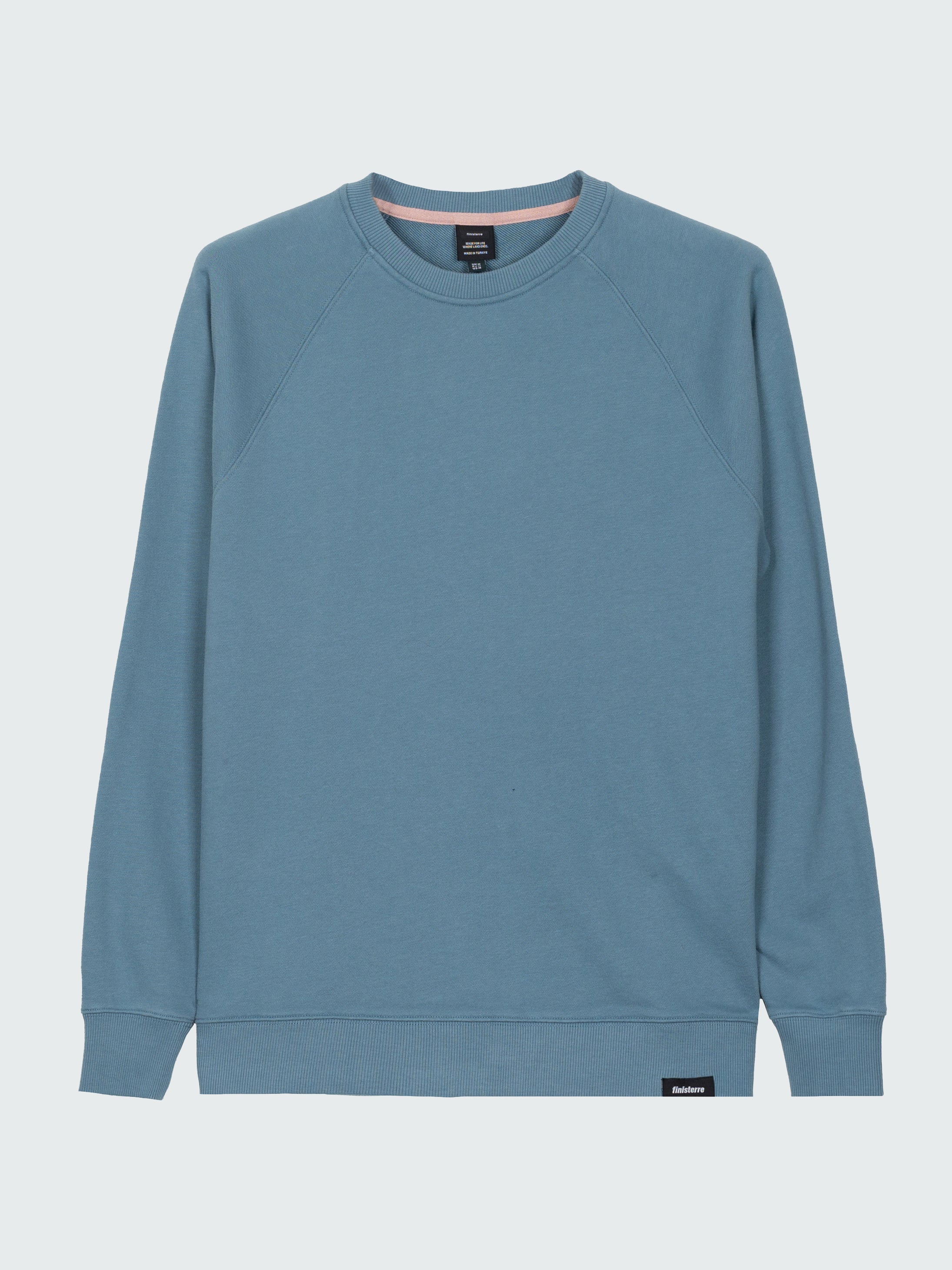 Men's Cotton Sweatshirt in Bay Blue - Coho | Finisterre