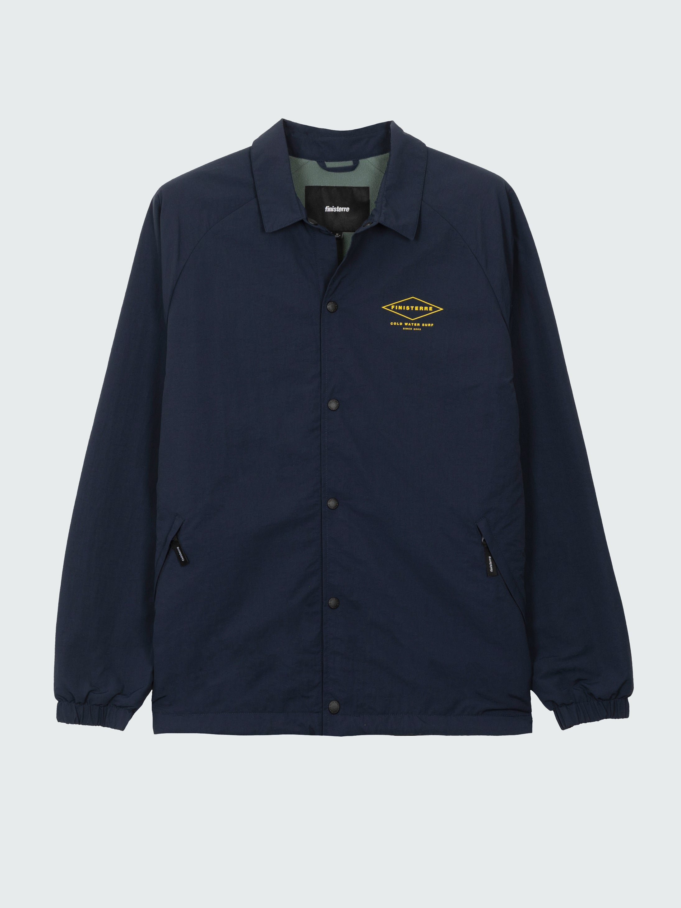 Men's Recycled Daybreaker Coach Jacket in Navy | Finisterre