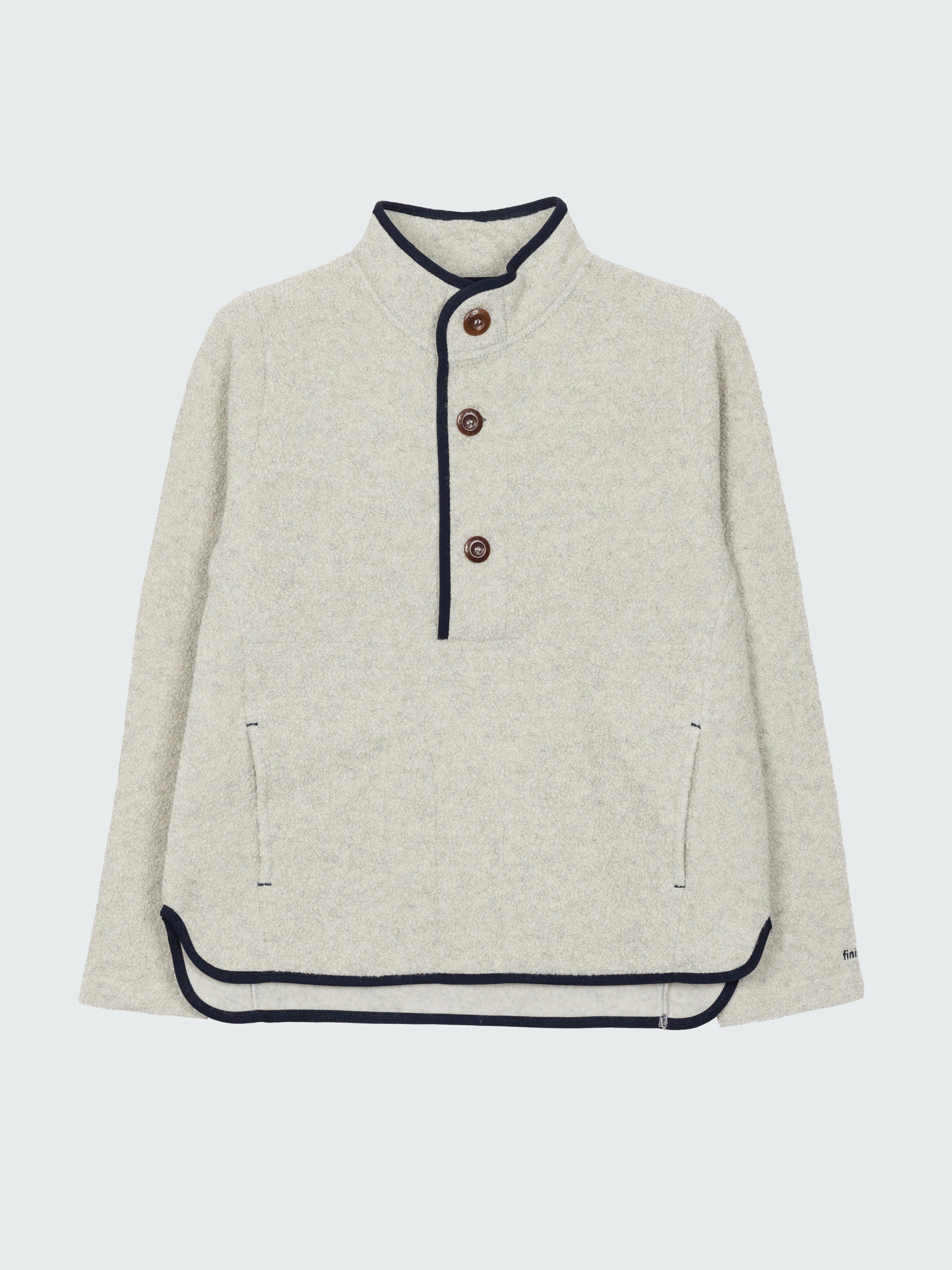 Women's Recycled Fleece Jumper in Dove Grey - Elowen | Finisterre