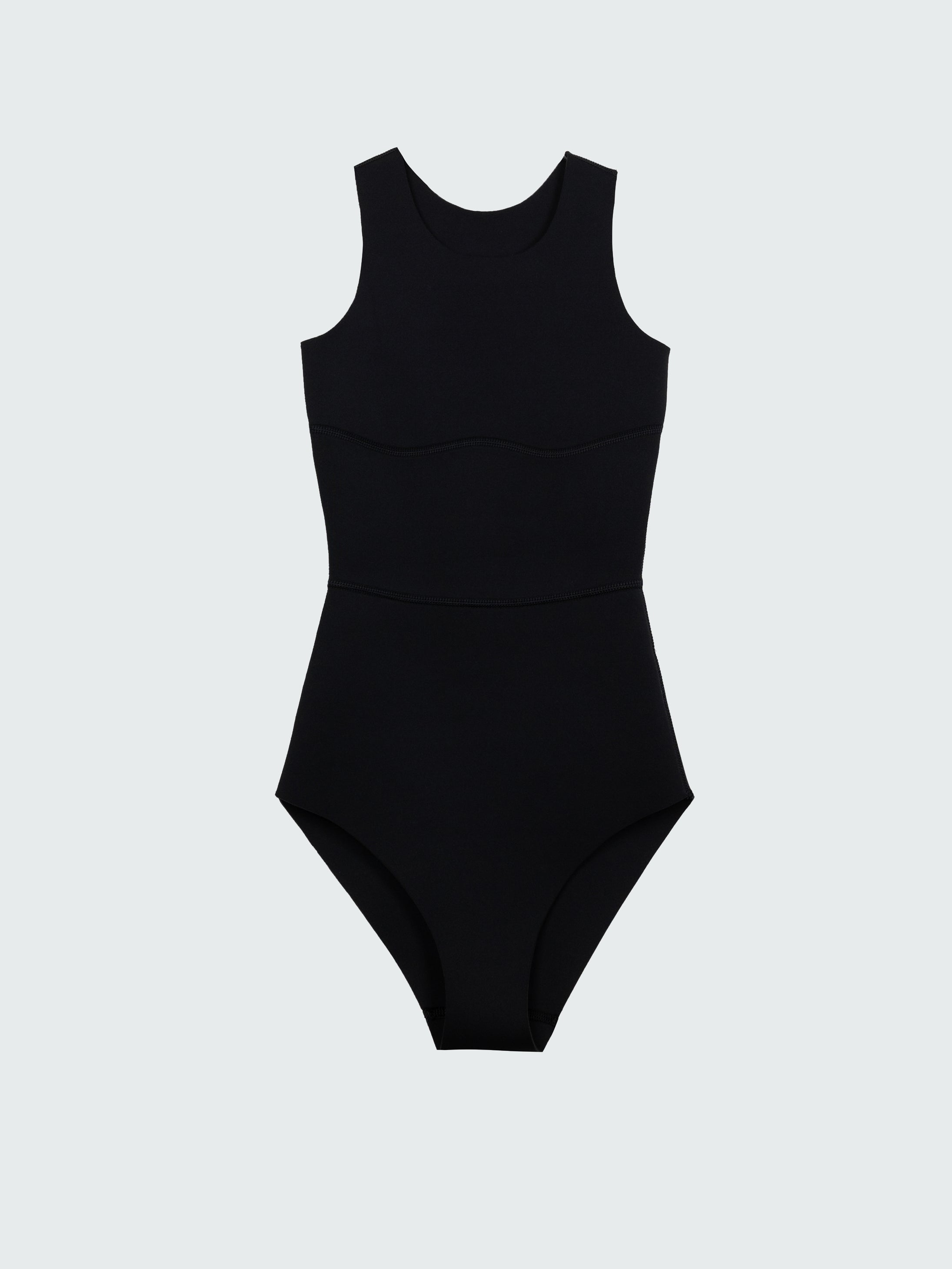 Women's Natural Rubber Yulex Swimsuit in Black - Iris | Finisterre