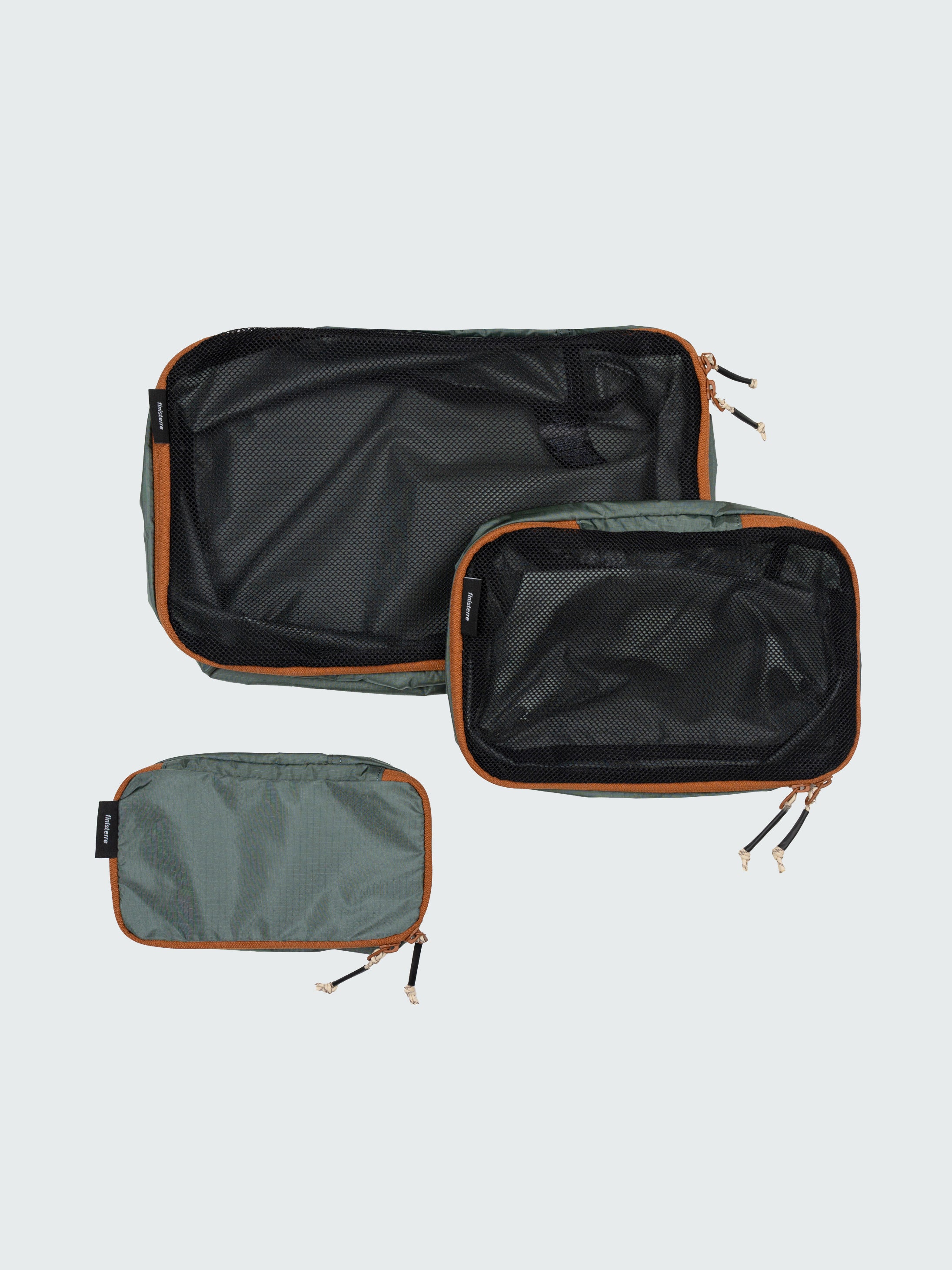 Recycled Packing Cubes in Green - Mako | Finisterre