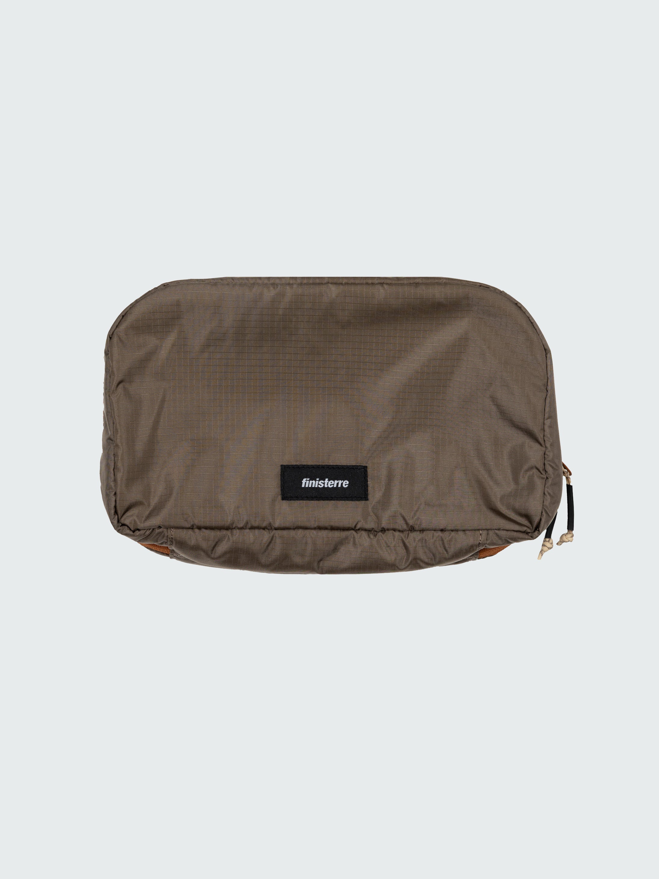 Recycled Toiletries Bag in Brown - Mako | Finisterre