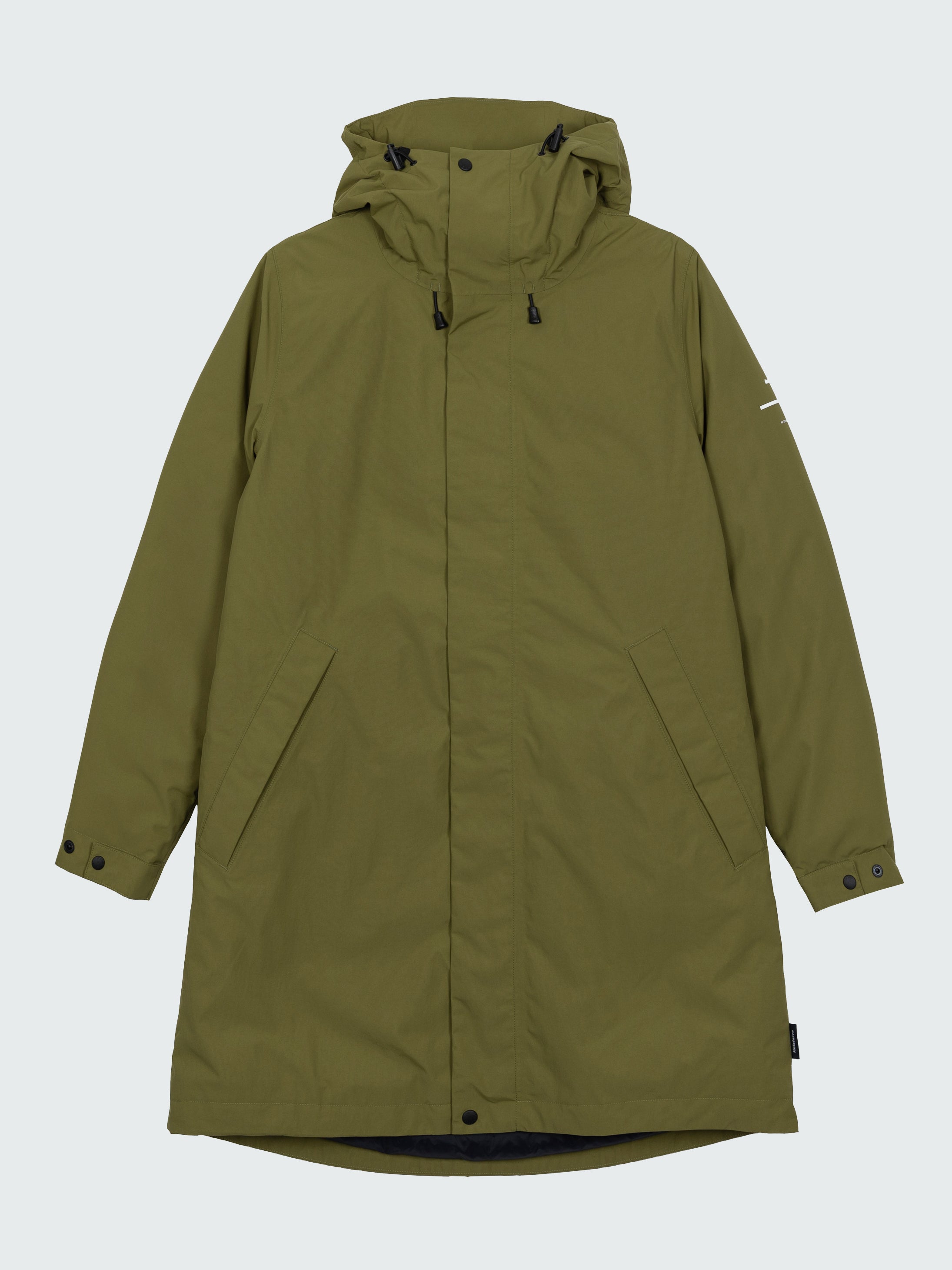 Women's Recycled Waterproof Parka in Green - Skye | Finisterre