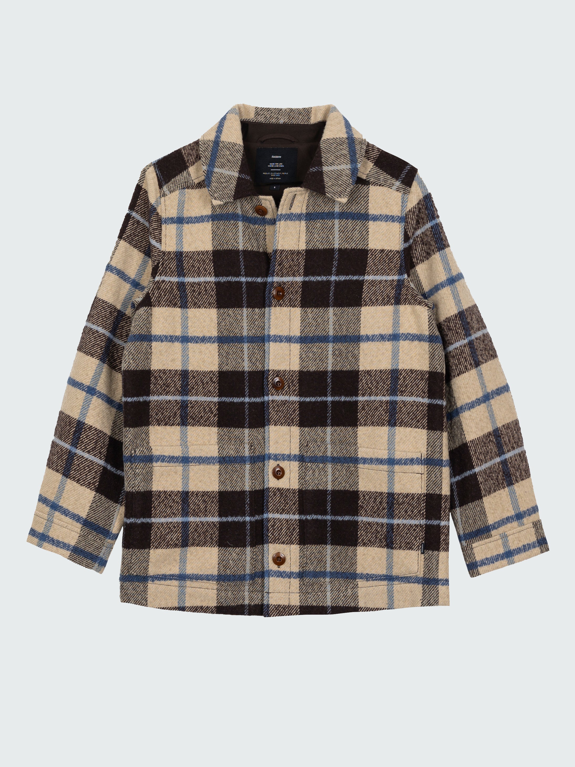 Women's Wool Blend Blanket Jacket in Calico Multi - Stowe | Finisterre