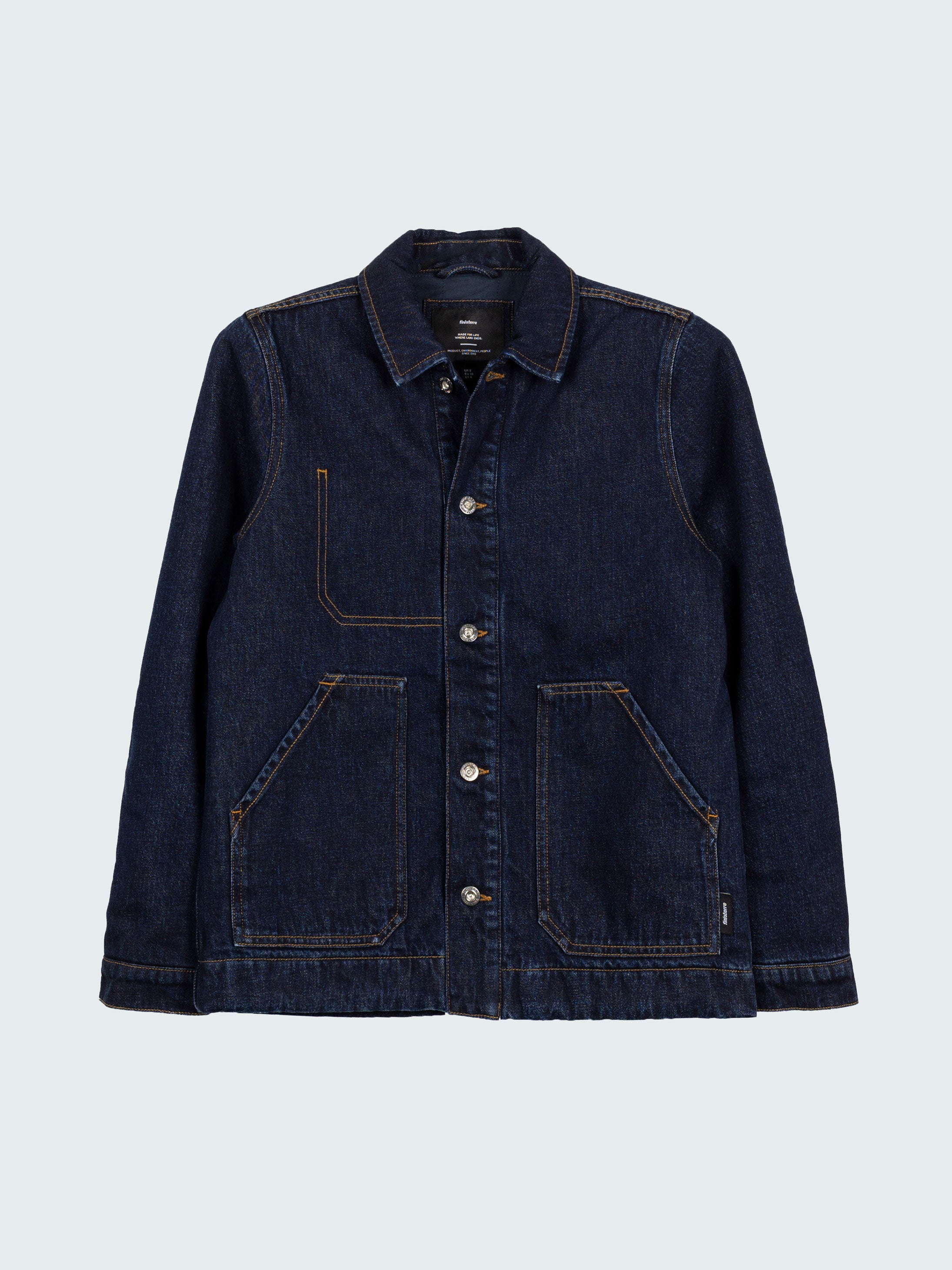 Women's Quilted Jacket in Denim - Yarrel | Finisterre